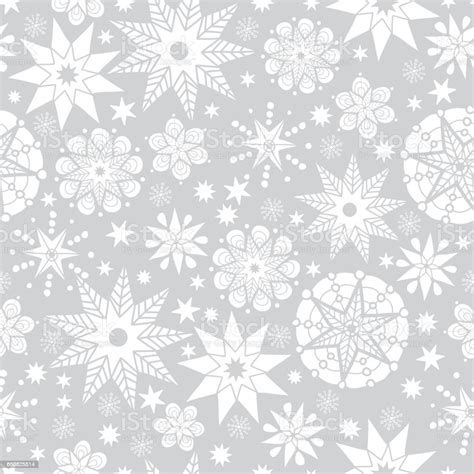 실버 그레이 화이트 추상 낙서 별 완벽 한 패턴 배경 벡터 우아한 질감 직물 카드 청첩장 벽지에 대 한 좋은 0명에 대한 스톡 벡터 아트 및 기타 이미지 Istock