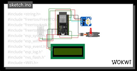 simulasi pakan ikan otomatis wokwi esp32 stm32 arduino simulator