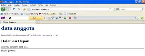 Database Program Mysql Manipulasi Data Dengan Php