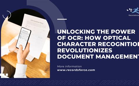 Unlocking The Power Of Ocr How Optical Character Recognition Revolutionizes Document Management