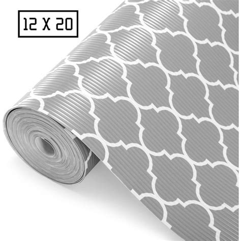 House Day Non Slip Waterproof Shelf Liner 12 X 20ft Kitchen Cabinet Liners Quatrefoil