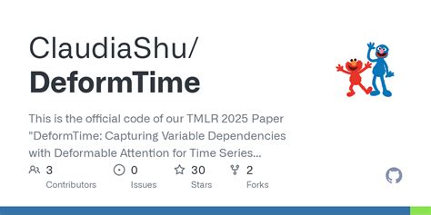 Github Claudiashudeformtime This Is The Official Code Of Our Tmlr 2025 Paper Deformtime