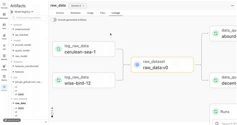 Explore Artifact Graphs Weights And Biases Documentation