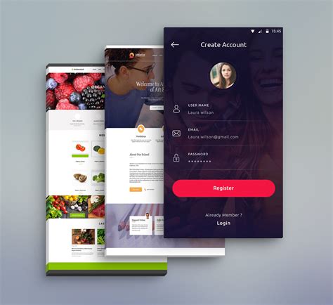 Responsive App Ui Design On Behance