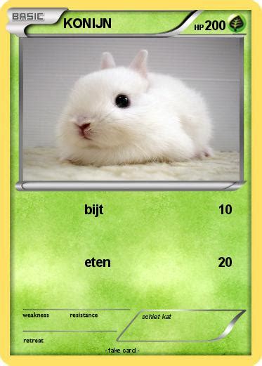 Pok Mon Konijn Bijt My Pokemon Card