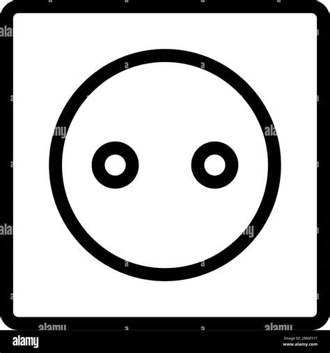 Simple Outlet Socket Icon Editable Vector Stock Vector Image And Art Alamy