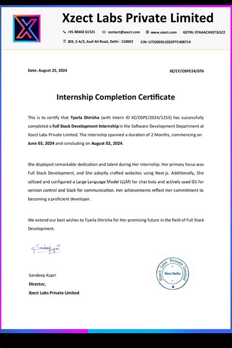 tyarla shirisha on linkedin sandeep internship learning development