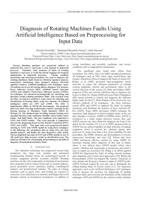 Pdf Diagnosis Of Rotating Machines Faults Using Artificial