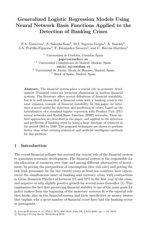 Pdf Generalized Logistic Regression Models Using Neural Network Basis Functions Applied To The