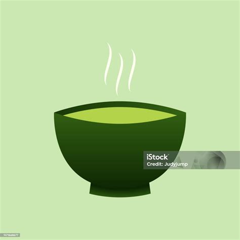 녹차와 벡터 그림입니다 말차 라떼와 머그잔 말차 컵 벡터 녹차 벡터입니다 0명에 대한 스톡 벡터 아트 및 기타 이미지 0명