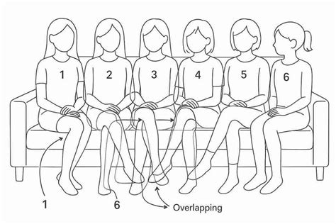 Six Girls Five Pairs Of Legs The Optical Illusion
