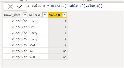 Powerbi Get Value From Another Table In Power BI Stack Overflow