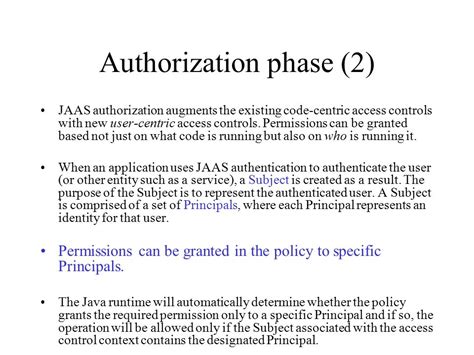 Java Authentication And Authorization Service Jaas Ppt Download