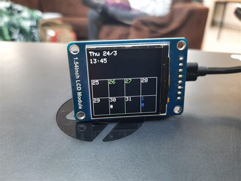 Built A Little Ntp Synced Calender Arduino