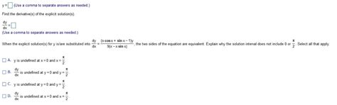 solved a show that y8 x 2 0 is an implicit solution toon