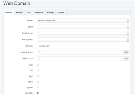 Cómo añadir un sitio web en ISPConfig 3 2 HowtoForge