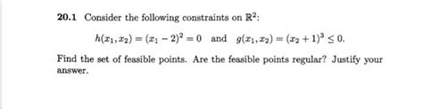solved 20 1 consider the following constraints on r2