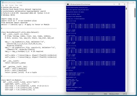 Pytorch Hyperparameter Random Grid Search For The Boston House Dataset Using Evolutionary