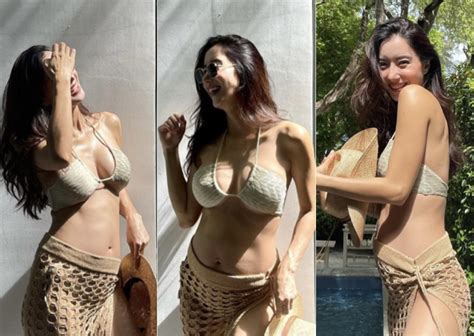 “ไอซ์ อภิษฎา” สวมบิกินีสาดความแซ่บ เต้าตู้มเต่งท้อง 5 เดือน มองมุมข้างเห็นชัดแล้ว