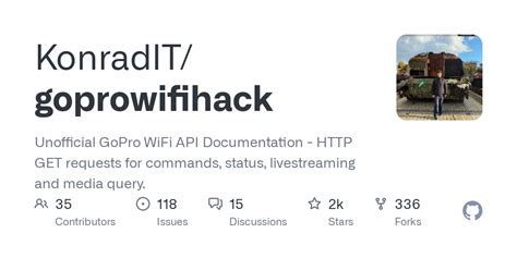GitHub KonradIT Goprowifihack Unofficial GoPro WiFi API Documentation GET Requests For