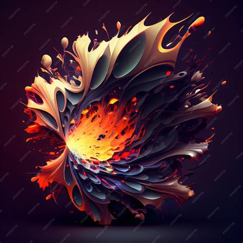 Premium Ai Image Abstract Fractal Background Computergenerated