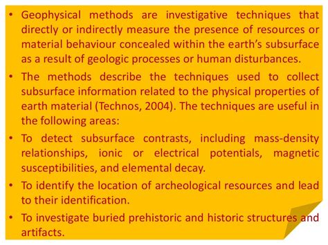 Presentation On Geophysical Methods