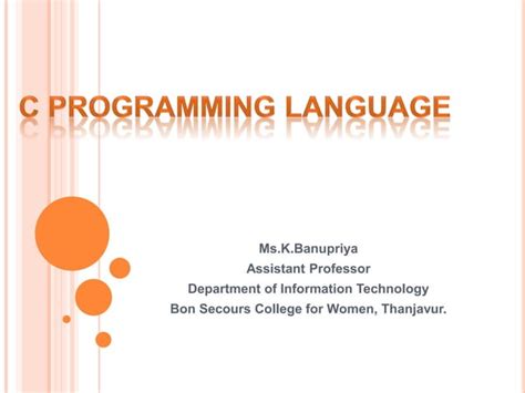 C Programming Languagepptx