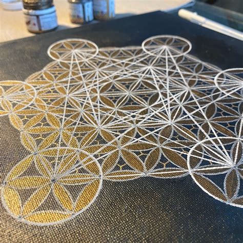 Metatron Cube Sacred Geometry Wall Art Sacred Geometry Etsy In 2024