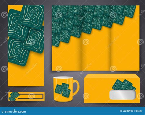 Abstract Template Set For Design Stock Vector Illustration Of Page Corporate