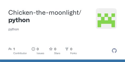 Github Chicken The Moonlightpython Python Github Chicken The Moonlightpython Python