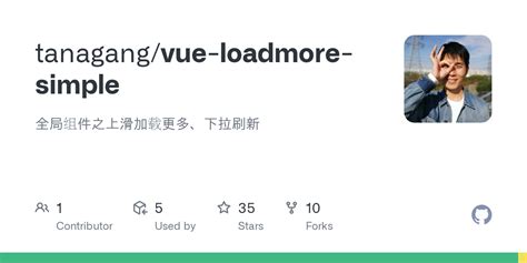 Github Tanagangvue Loadmore Simple 全局组件之上滑加载更多、下拉刷新
