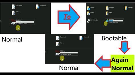 How To Create Bootable Usb Memory Card And Make It Normal For Reuse YouTube