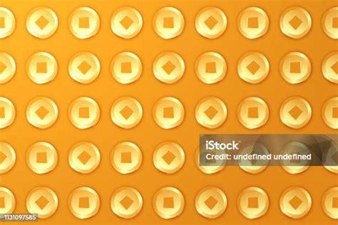 벡터 중국어 동전 패턴입니다 더블 스퀘어 기호 팡 셩 3d 동양 돈 아시아 전통 프레임을 텍스처 디자인 요소에 대한 스톡 벡터 아트 및 기타 이미지 Istock