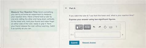 Solved Measure Your Reaction Time Here S Something You Can Chegg Com