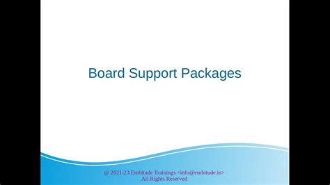 Board Support Packages Bsp Youtube