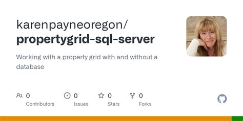 Github Karenpayneoregon Propertygrid Sql Server Working With A Property Grid With And Without