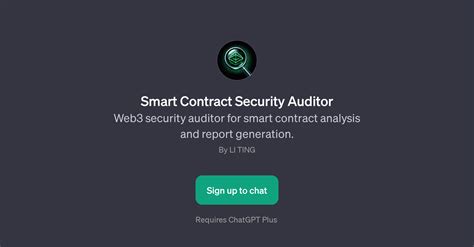 Smart Contract Security Auditor Ai Tool For Smart Contract Audits