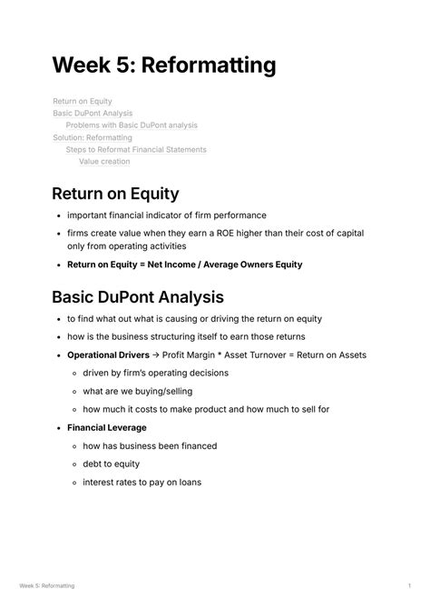 Weekly Lecture Notes Business Analysis Capstone 22319 22319 Business Analysis Capstone