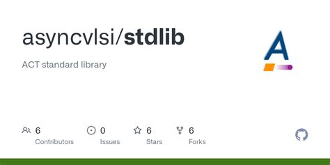 Github Asyncvlsistdlib Act Standard Library