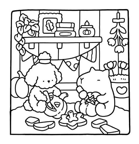 Comfy Days Coloring Pages Coloringlib