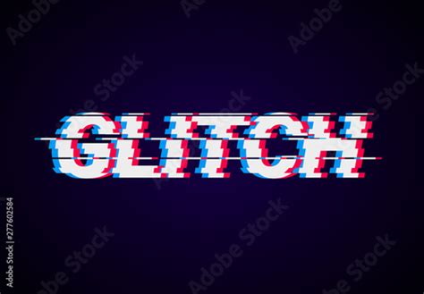 Error Glitch Text Effect Stock Template Adobe Stock