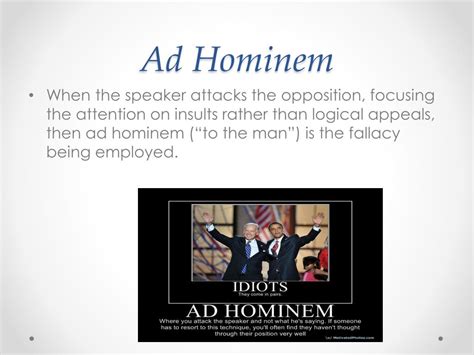 Ppt Fallacies Illogical Statements In Arguments Powerpoint Presentation Id 2755598