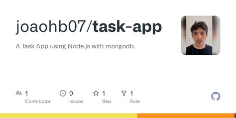 Github Joaohb Task App A Task App Using Node Js With Mongodb