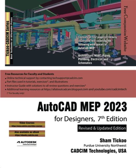 autocad mep 2023 for designers 7th edition prof sham tickoo purdue univ and cadcim