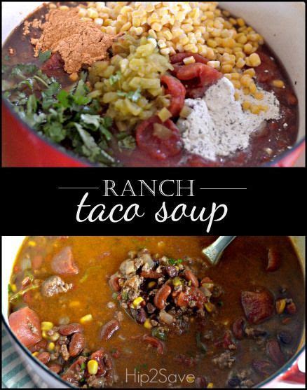 Delicious Ranch Taco Soup