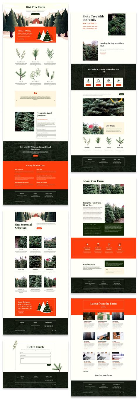 Get A Free Christmas Tree Farm Layout Pack For Divi