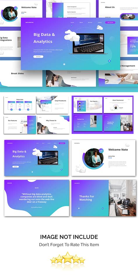 Data Digital Powerpoint Template TemplateMonster