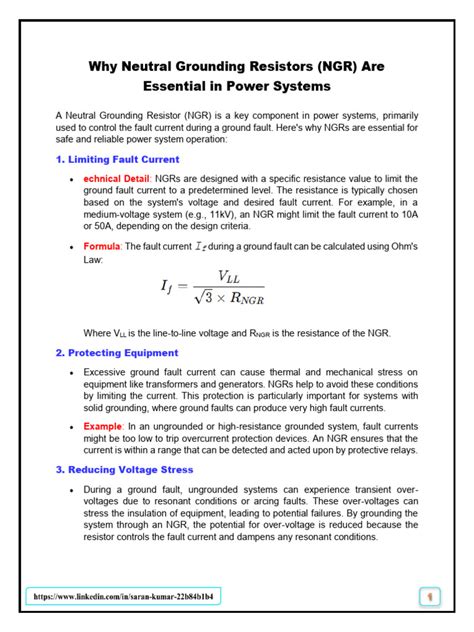 Whyneutralgroundingresistorsngr1724044687 Pdf Resistor