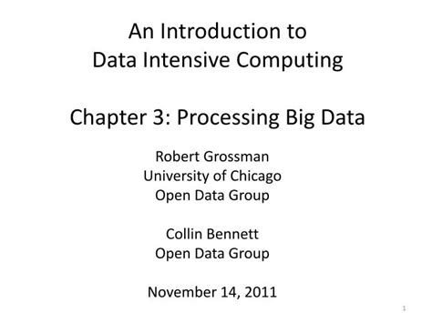 Ppt An Introduction To Data Intensive Computing Chapter Processing Big Data Powerpoint