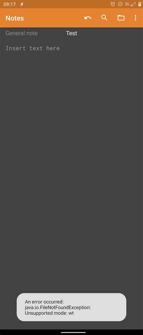 fix exporting notes to files it wt mode is not supported · issue 444 · simplemobiletools